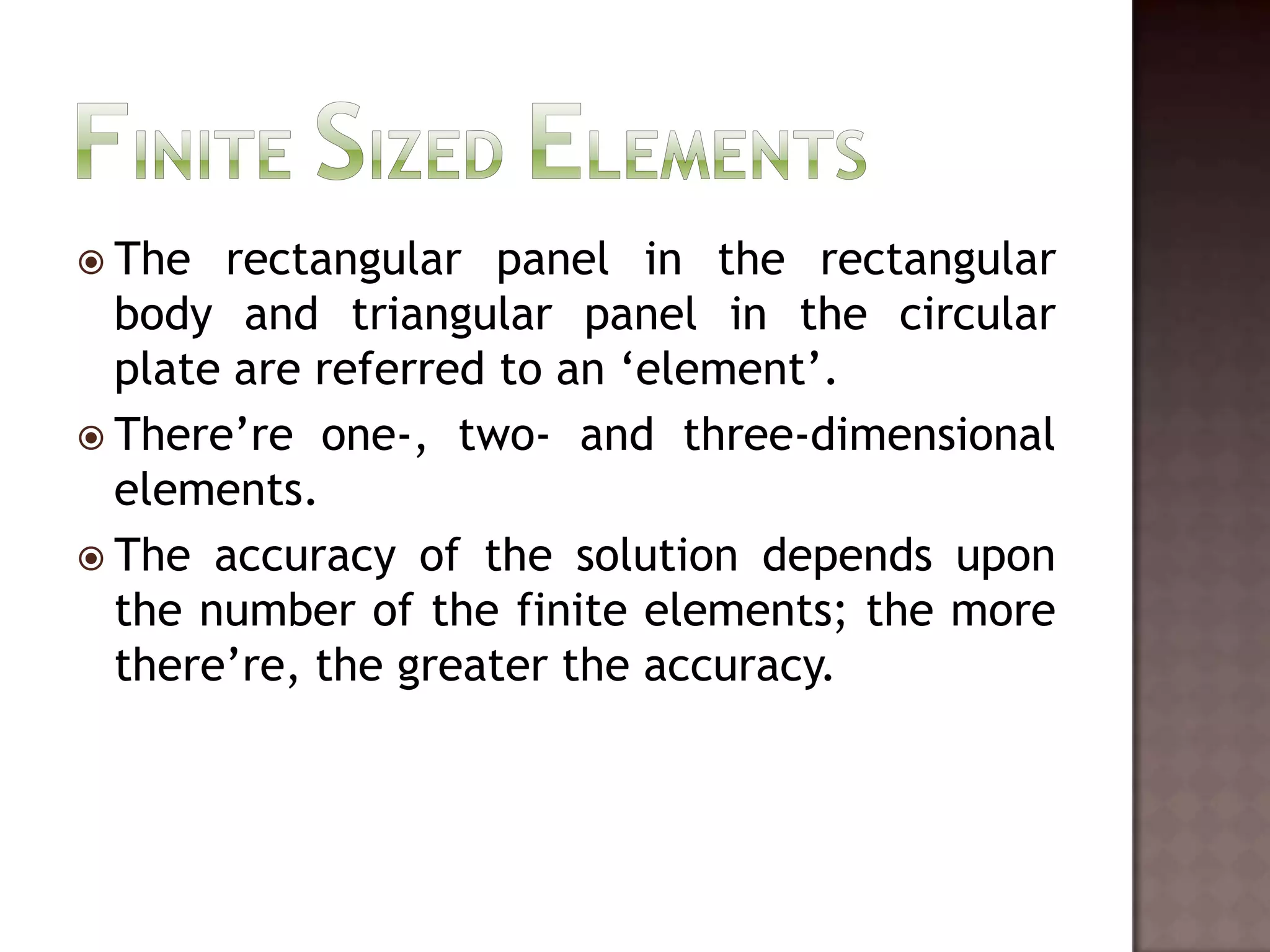 Finite Element Method | PPTX