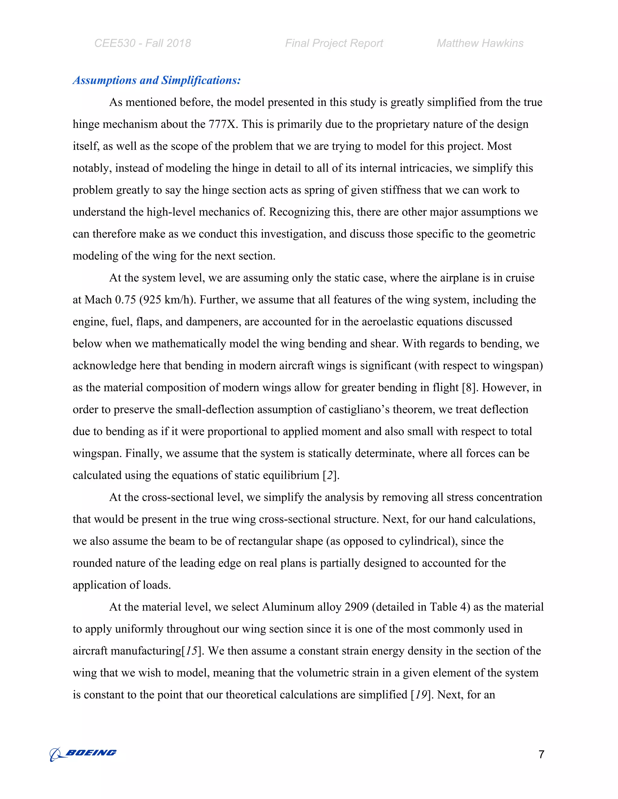 Boeing 777X Wingtip Analysis - FEM Final Project | PDF
