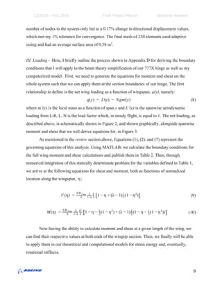 Boeing 777X Wingtip Analysis - FEM Final Project | PDF