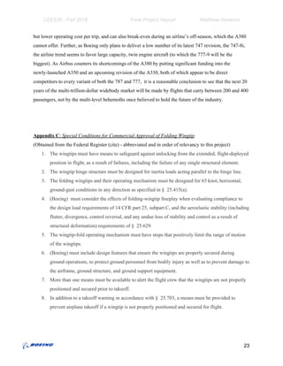 Boeing 777X Wingtip Analysis - FEM Final Project | PDF
