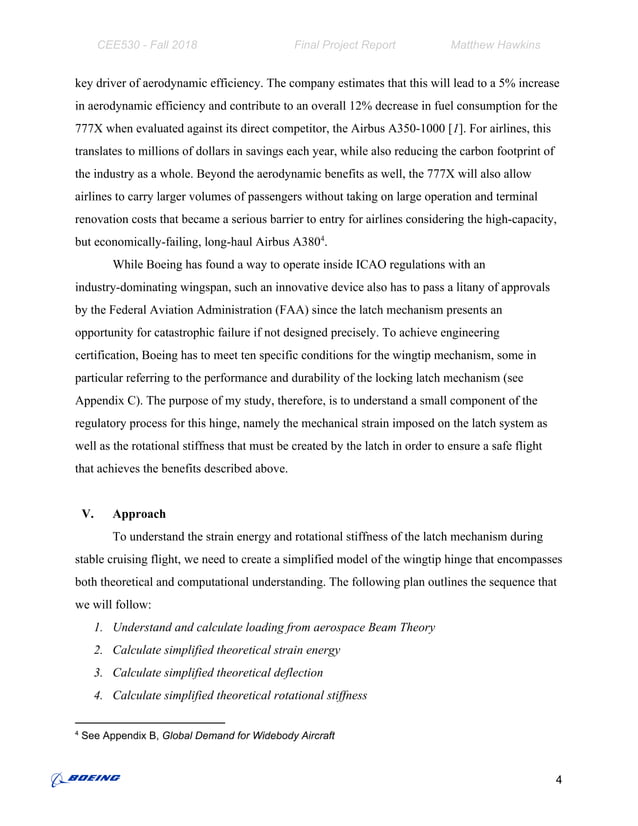 Boeing 777X Wingtip Analysis - FEM Final Project | PDF
