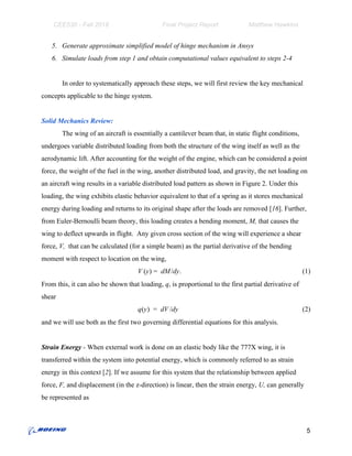 Boeing 777X Wingtip Analysis - FEM Final Project | PDF