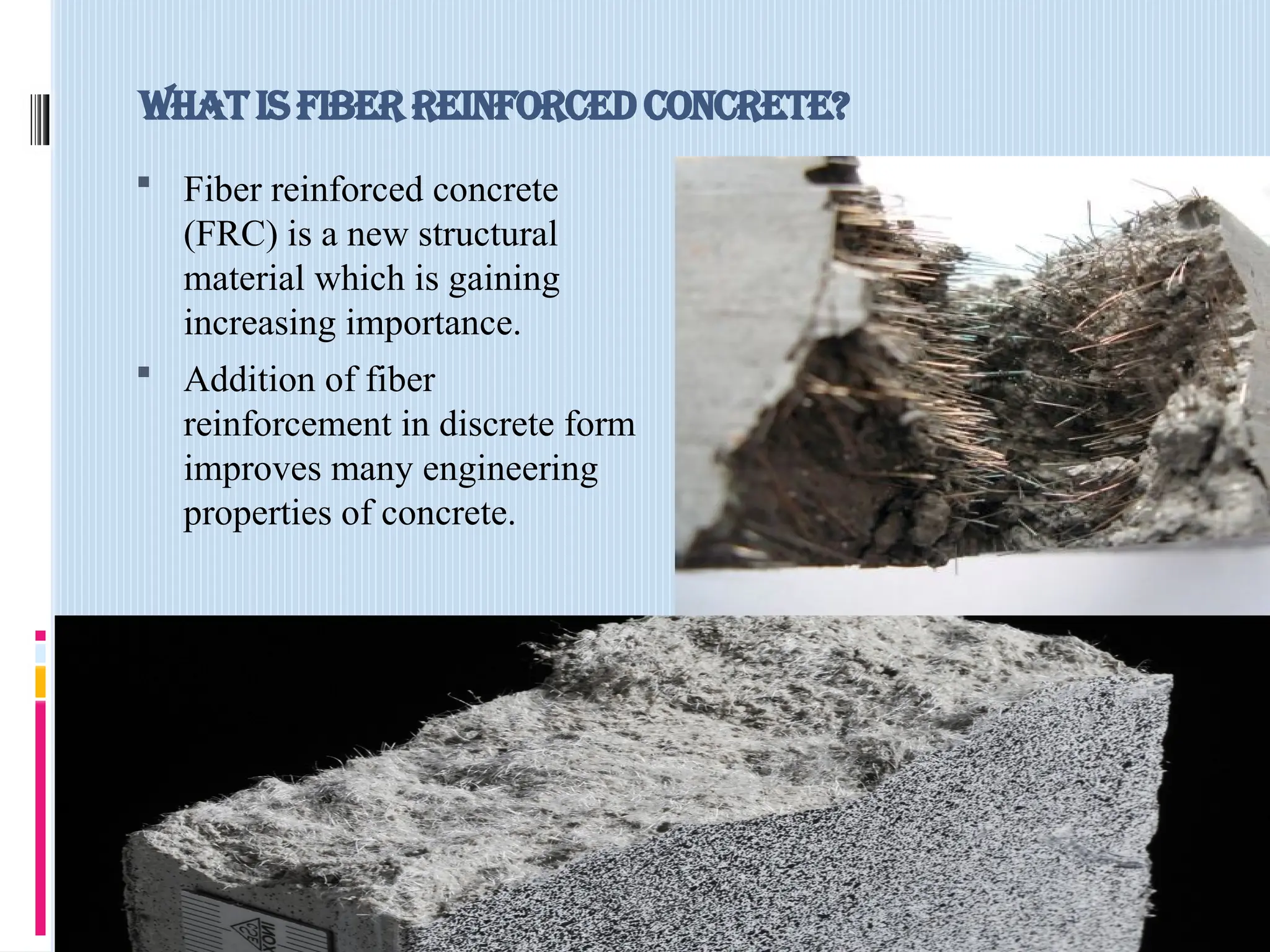final fiber reinforced concrete. frp ppt | PPTX