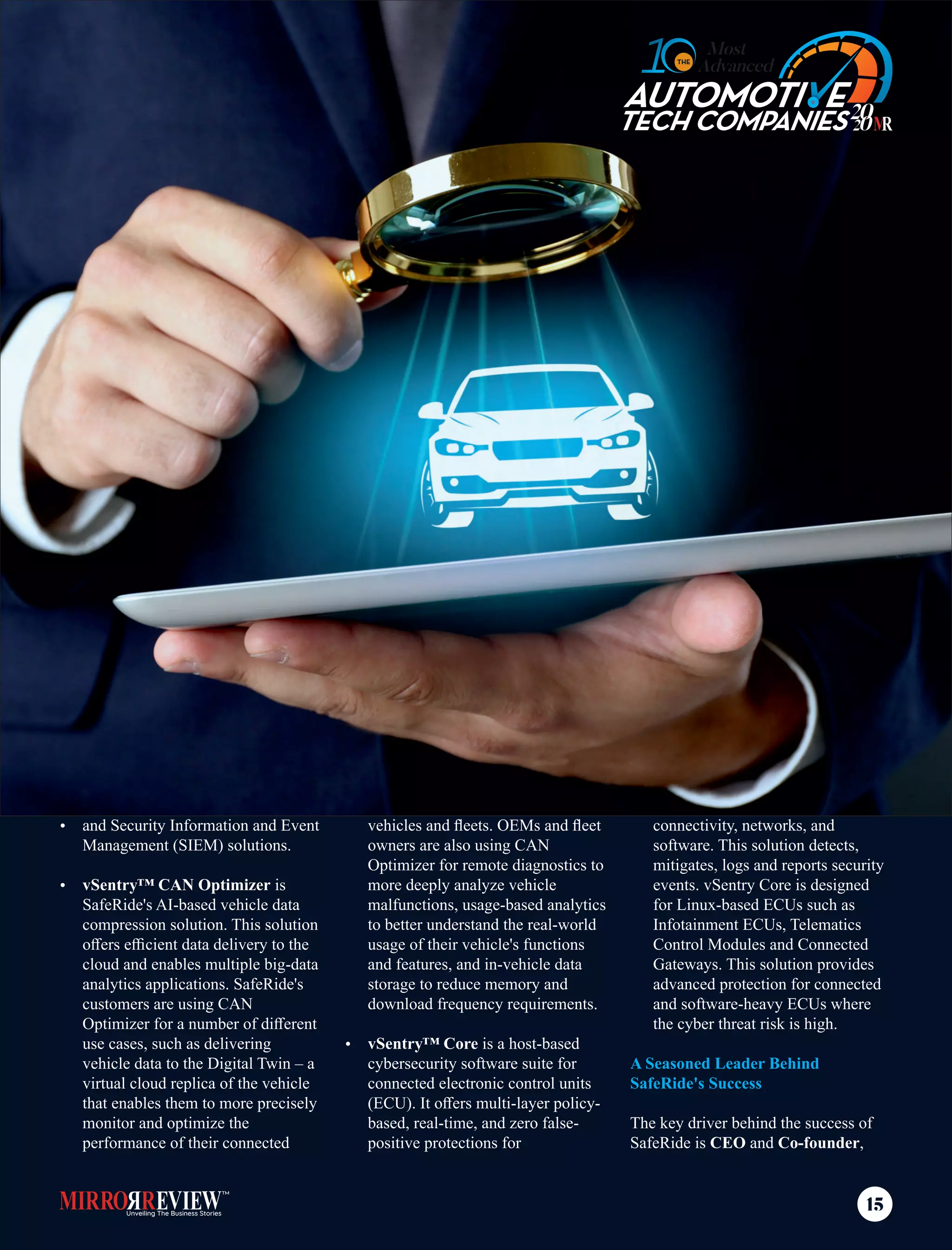 The 10 most advanced automotive tech companies of 2020 | PDF