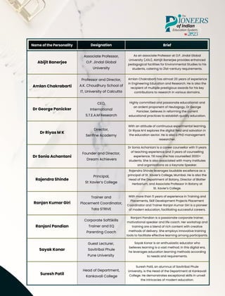 The Pioneers of Indian Education System, 2023 (1).pdf | Professional ...