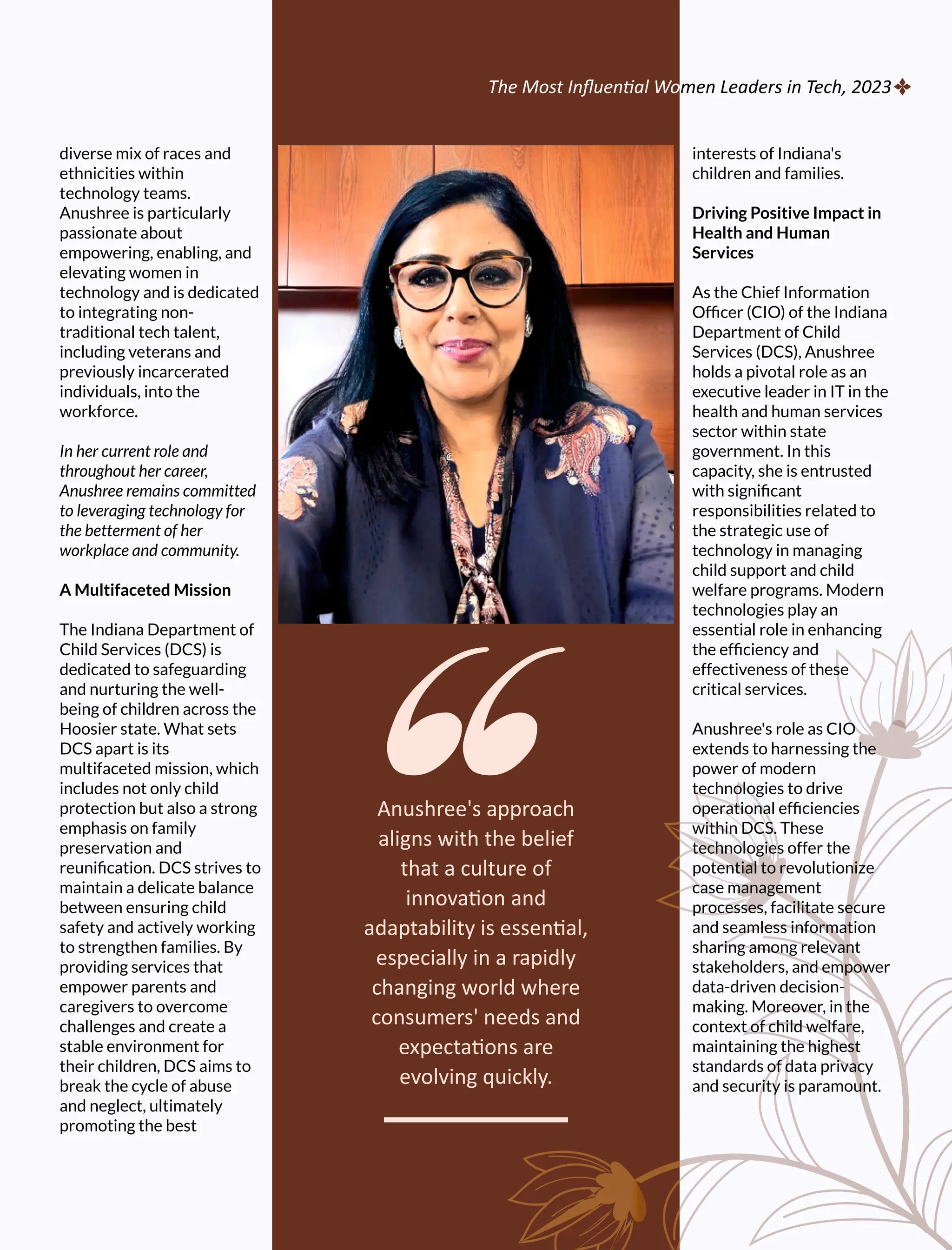 The Most Influential Women Leaders In Tech, 2023 | PDF