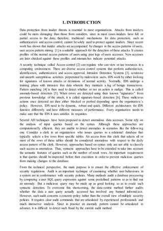 Query Pattern Access and Fuzzy Clustering Based Intrusion Detection System | PDF