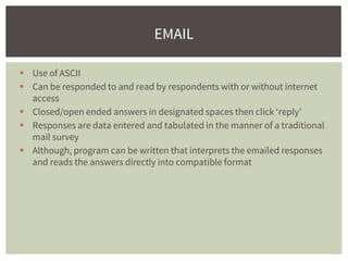 survey techniques | PPTX