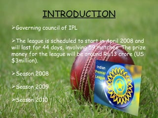 IPL | PPT