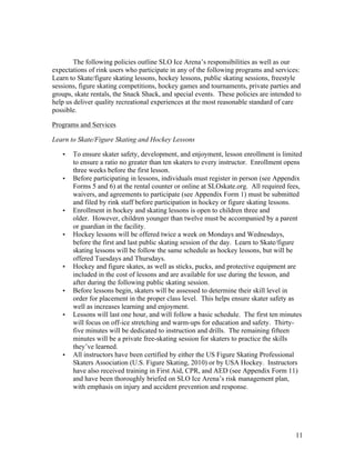 Risk Management Plan: SLO Ice Arena | PDF