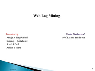 web log mining presentation | PPT