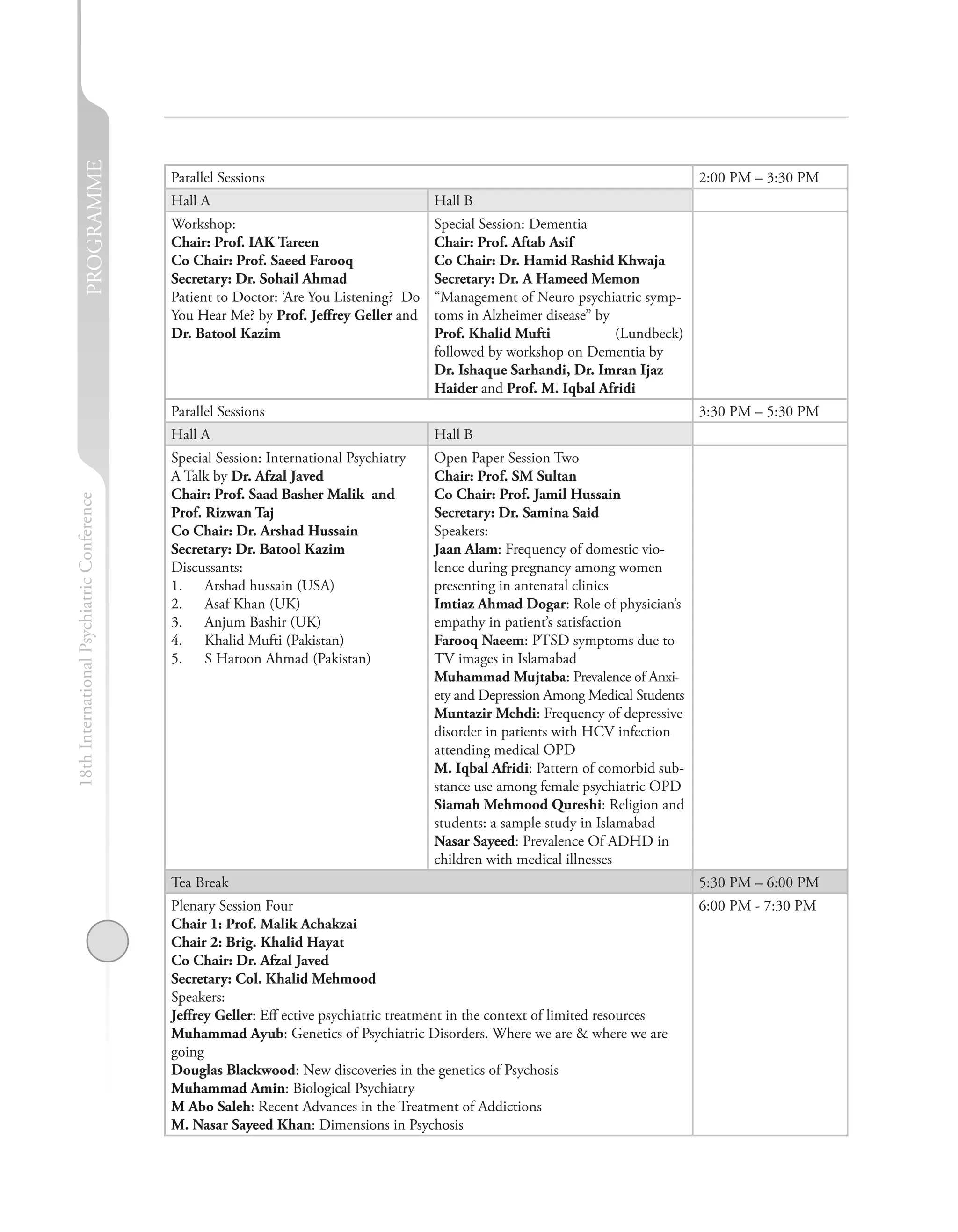 International Psychiatric Conference | PDF