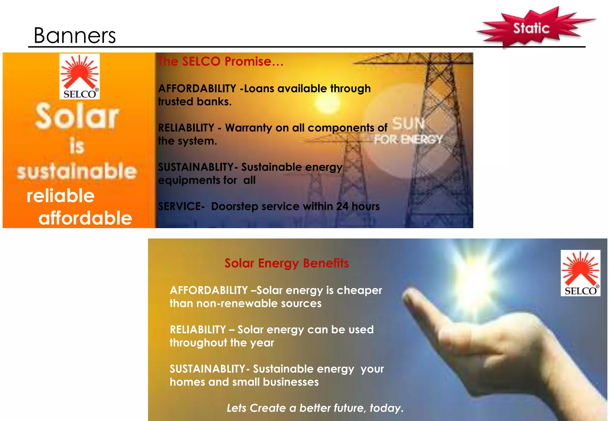 selco solar products marketing | PPT