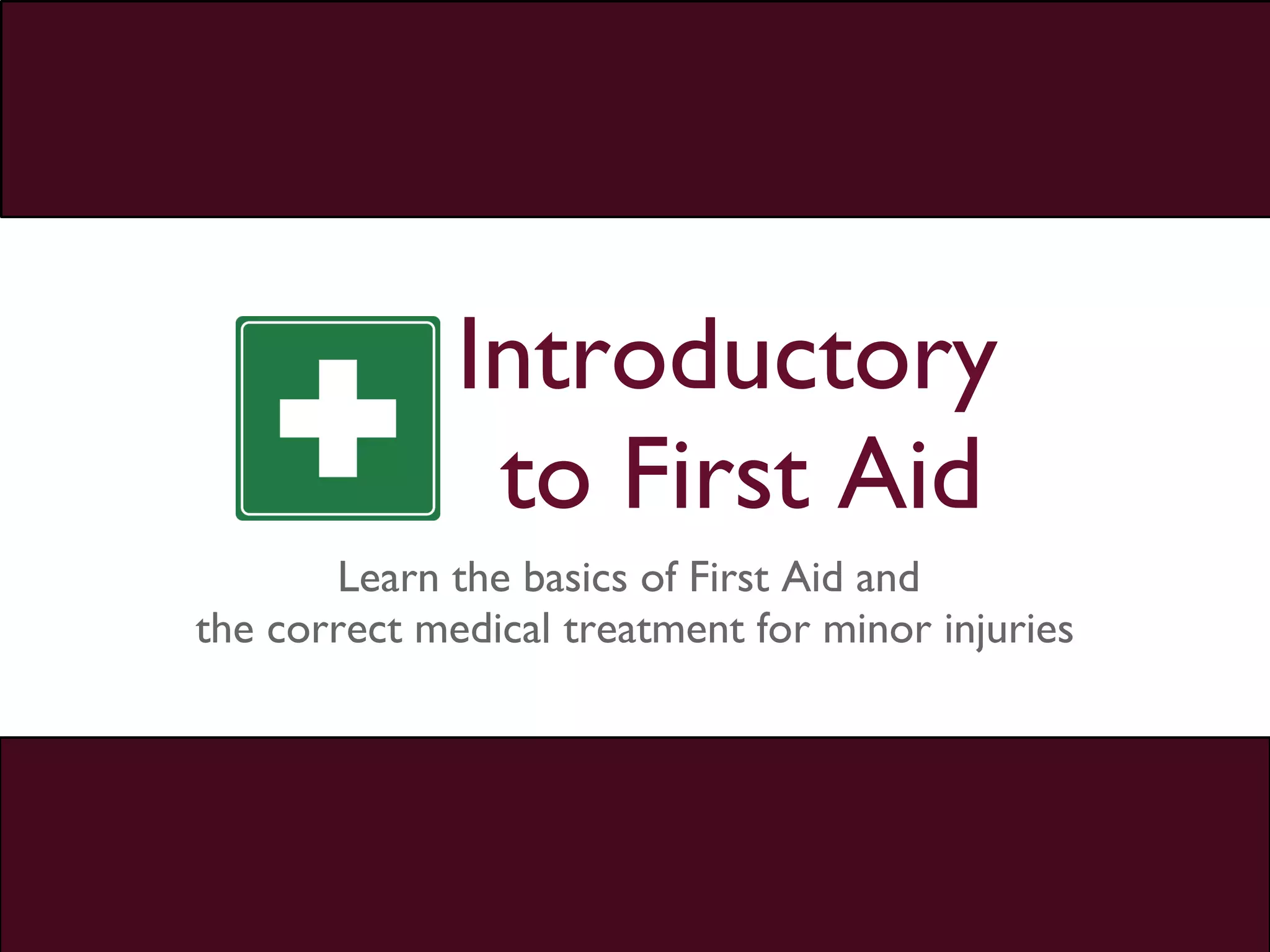 Final first aid slides (presentation) | PPT