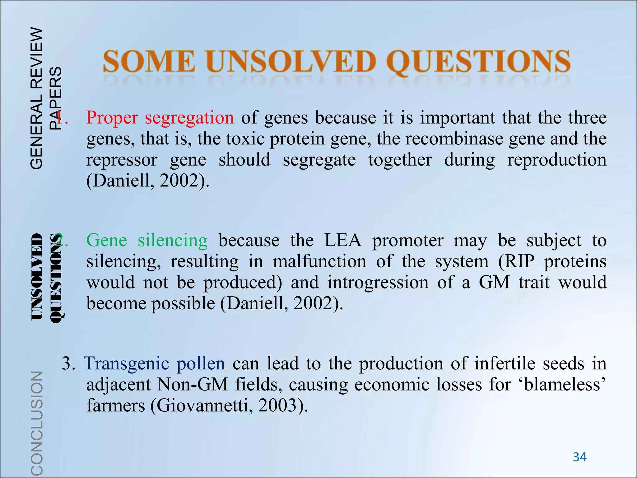 genetic use restriction technology ppt | PPT