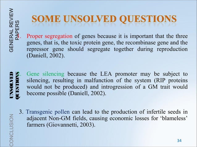 genetic use restriction technology ppt | PPT | Agriculture | Industries