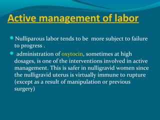 Final first stage of labour | PPT