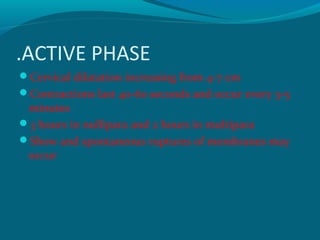 Final first stage of labour | PPT