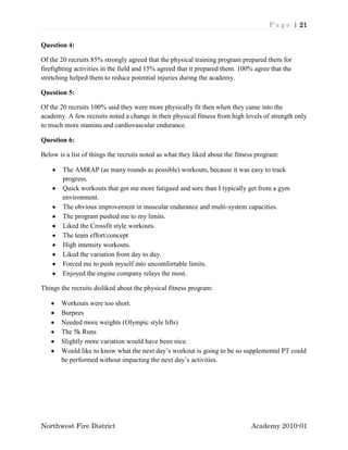 Final Fitness Report | PDF