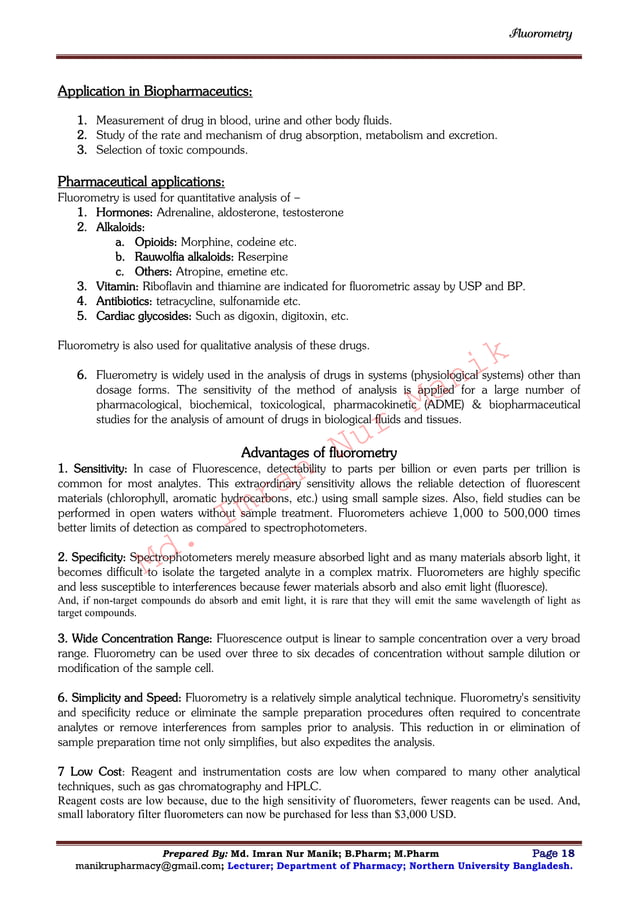Fluorometry Manik | PDF