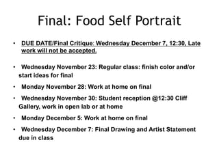 Final_FoodPortrait.pptx | Painting | Arts and Crafts