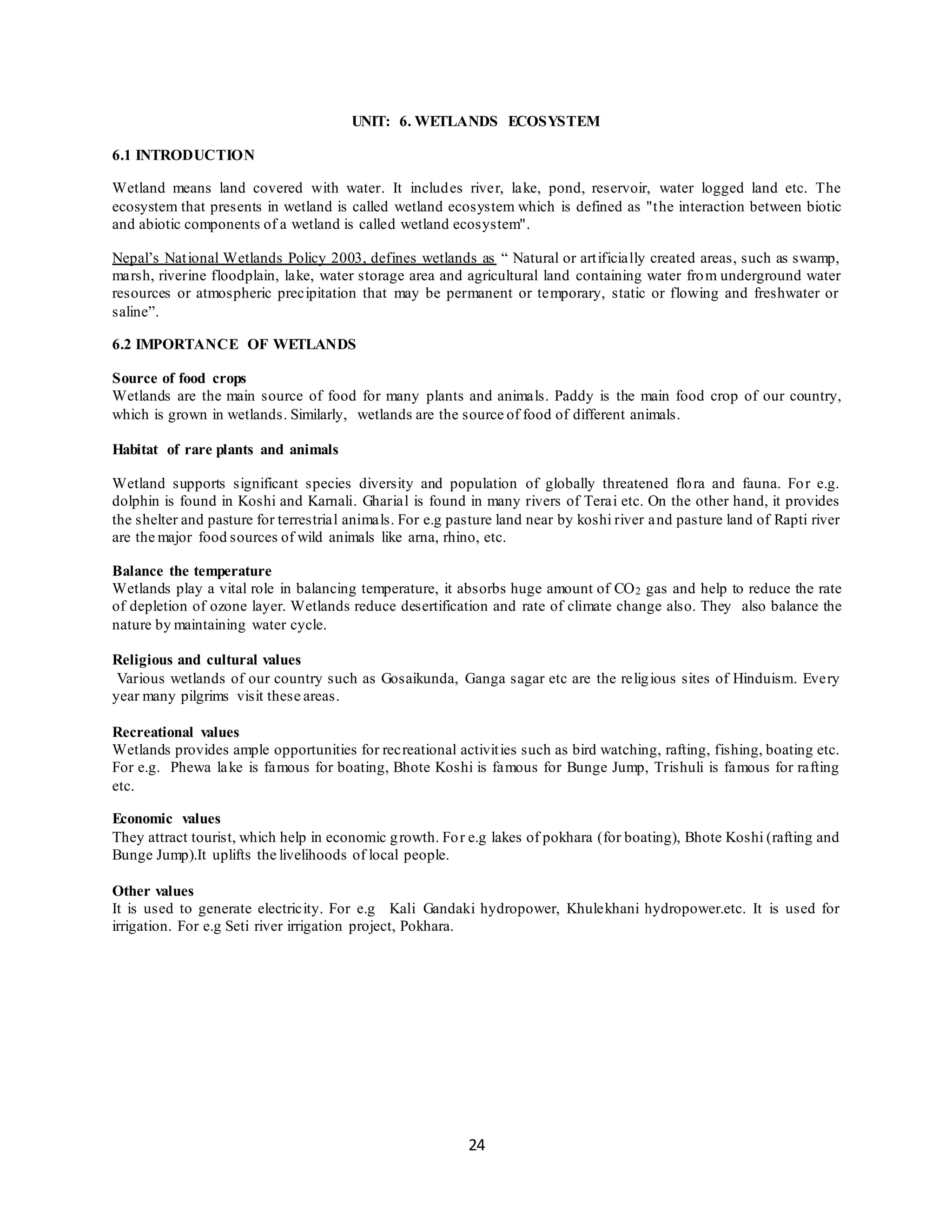 Environment Science class 10, iof -By Deepak Gautam | DOCX