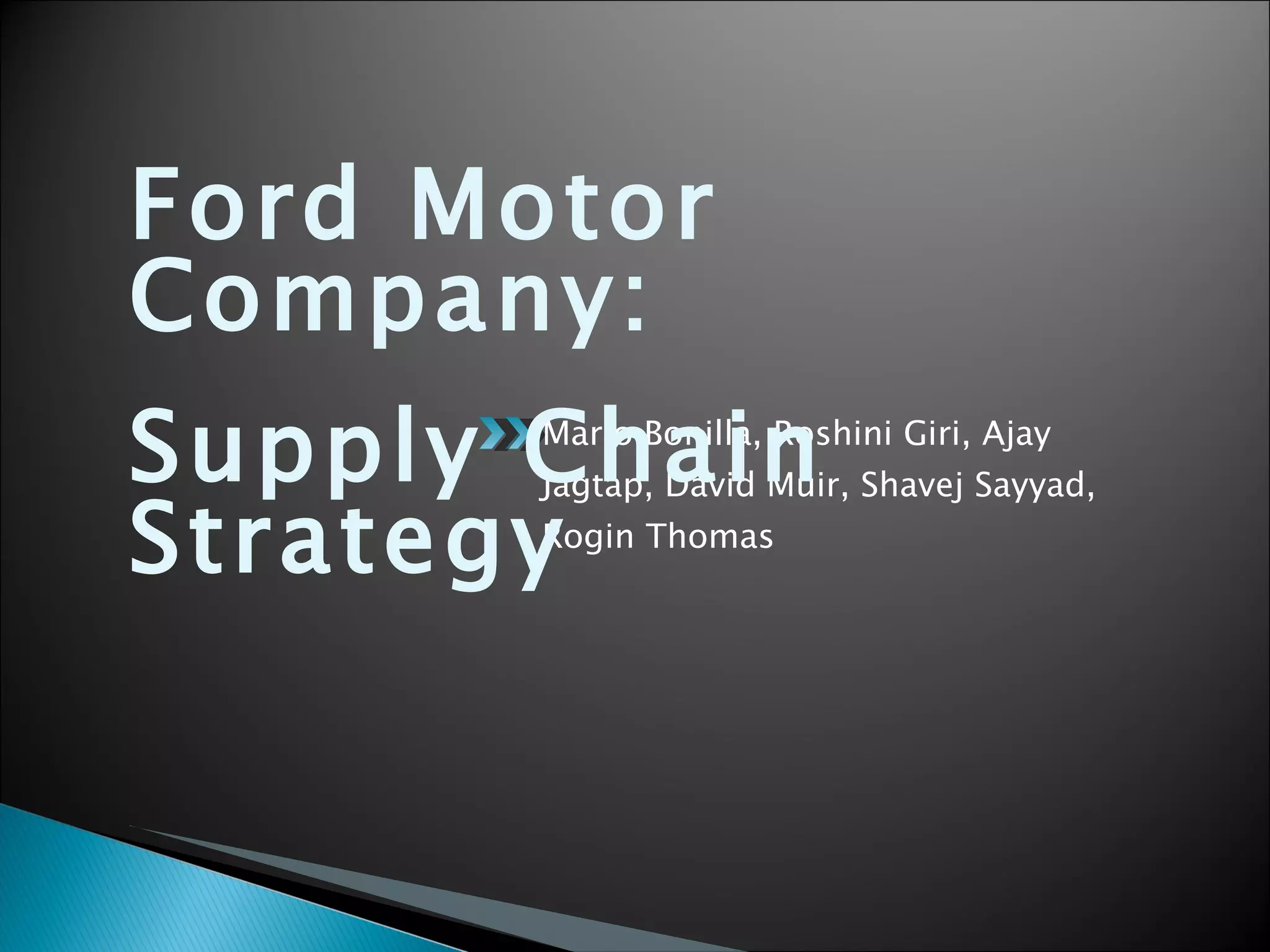 Final Ford Presentation | PPT