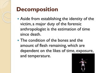 role of forensic anthropologist | PPTX