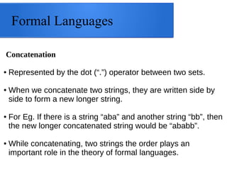 Final formal languages | PPT