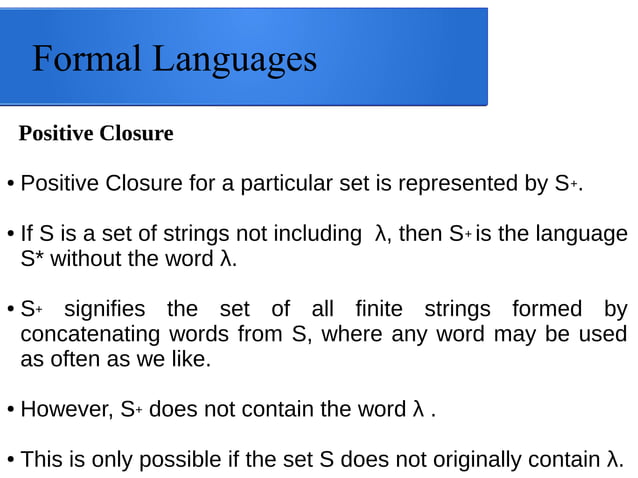 Final formal languages | PPT
