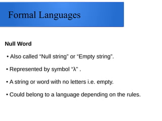 Final formal languages | PPT