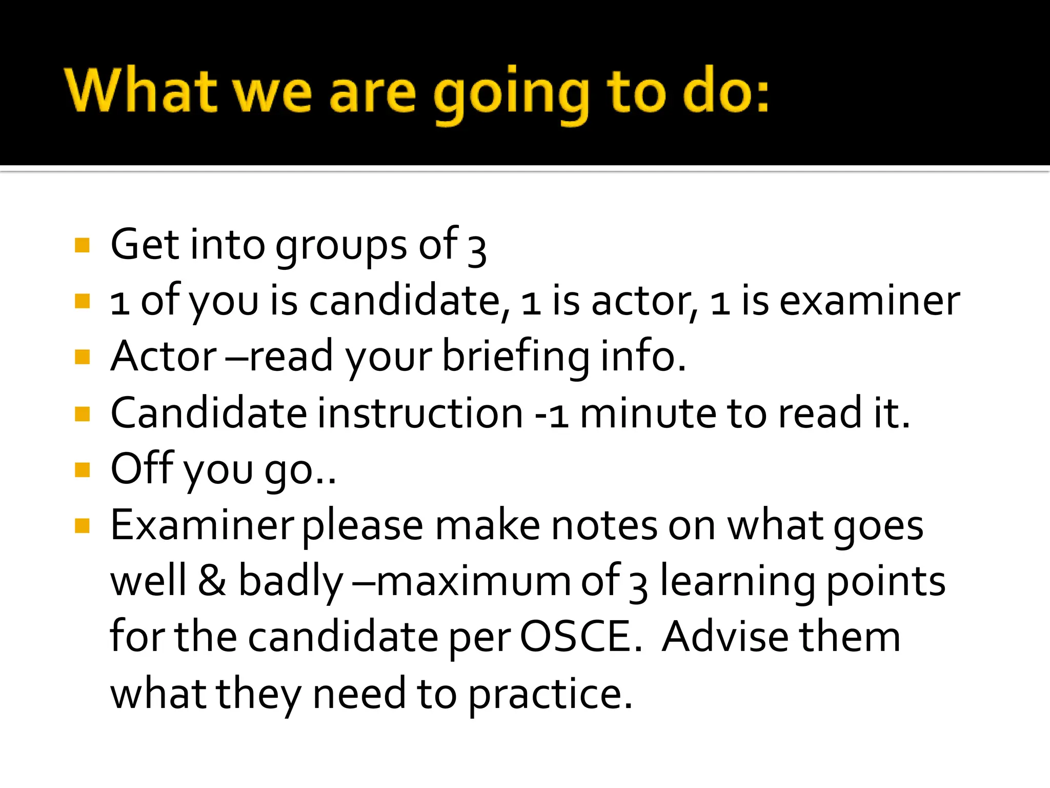 Final FRCEM traditional OSCE ppt ADVANCE | PDF