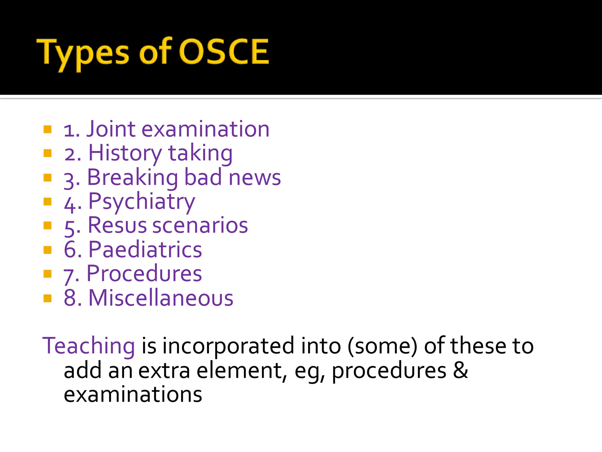 Final FRCEM traditional OSCE ppt ADVANCE | PDF