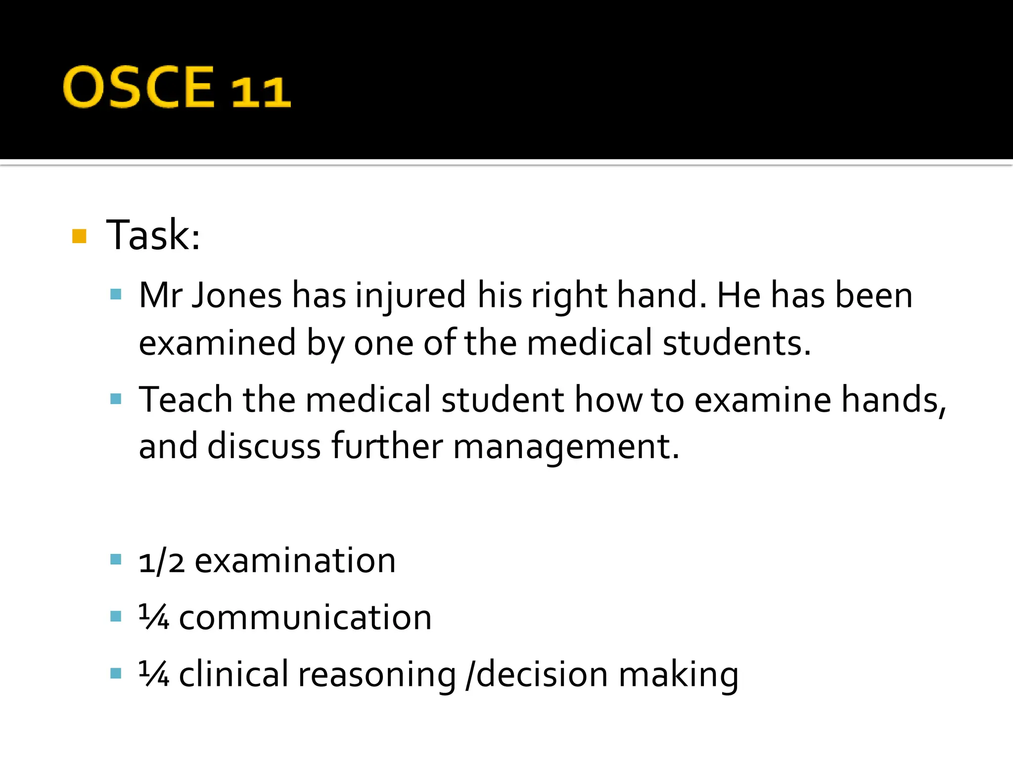 Final FRCEM traditional OSCE ppt ADVANCE | PDF