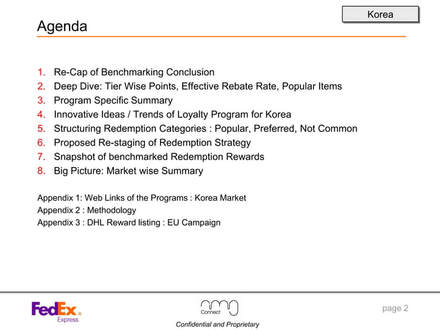 Benchmarking of a large scale Rewards Program | PPT