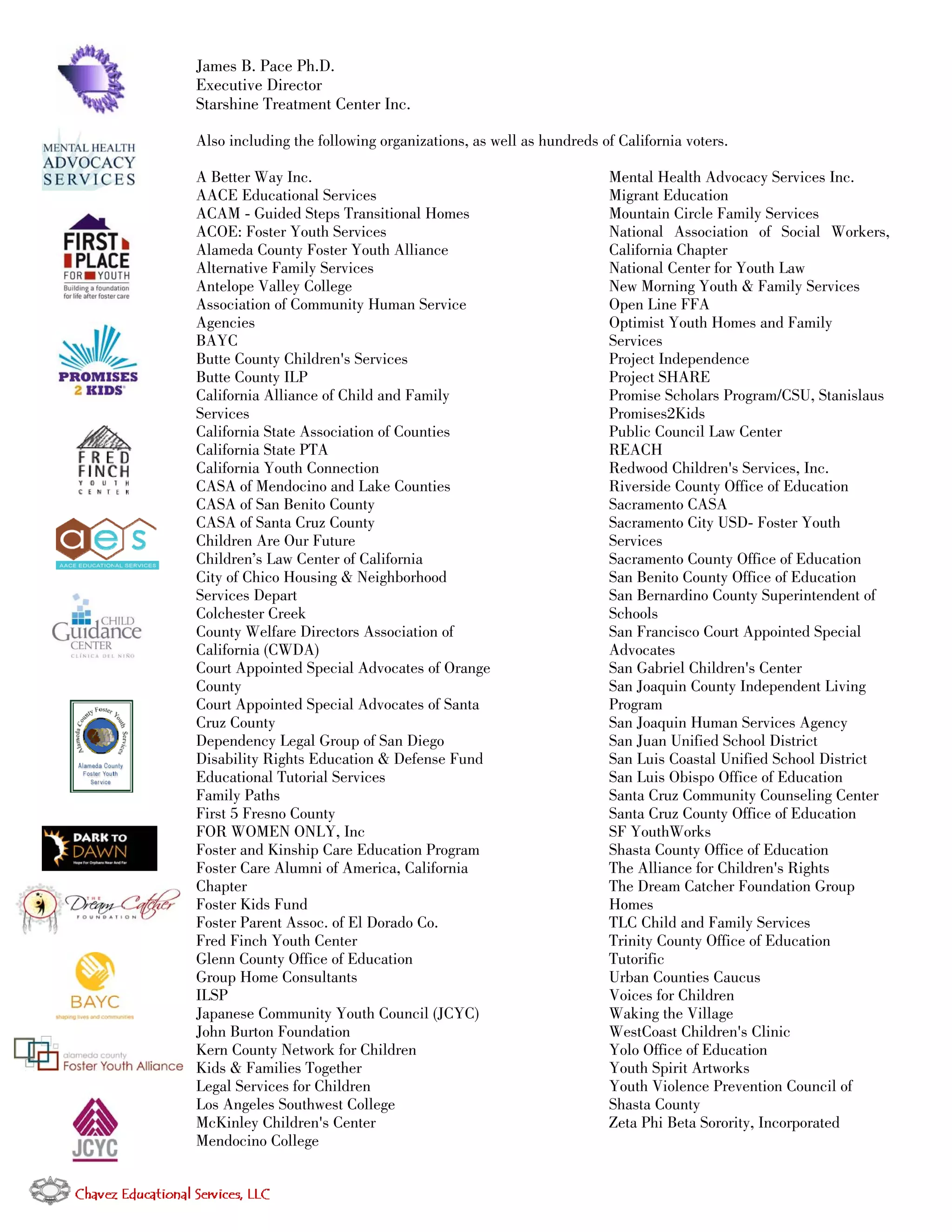 Letter of Opposition: Foster Youth Services in K12 Categorical Programs ...
