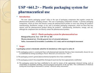 Final gap analysis and impact assessment for packaging development for ...
