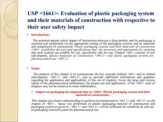Final gap analysis and impact assessment for packaging development for ...