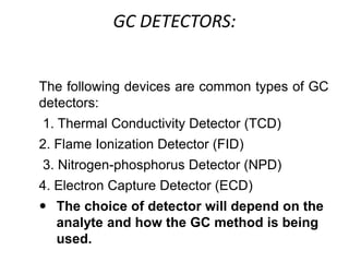 Gas Chromatography | PPT