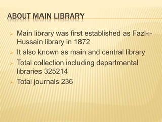 Government College University Library | PPTX