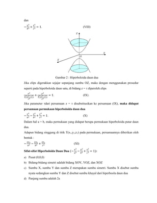 Hiperboloida (Hyperboloid) | PDF
