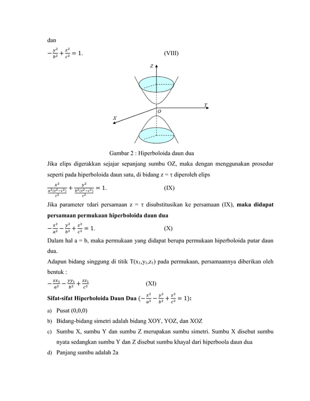 Hiperboloida (Hyperboloid) | PDF