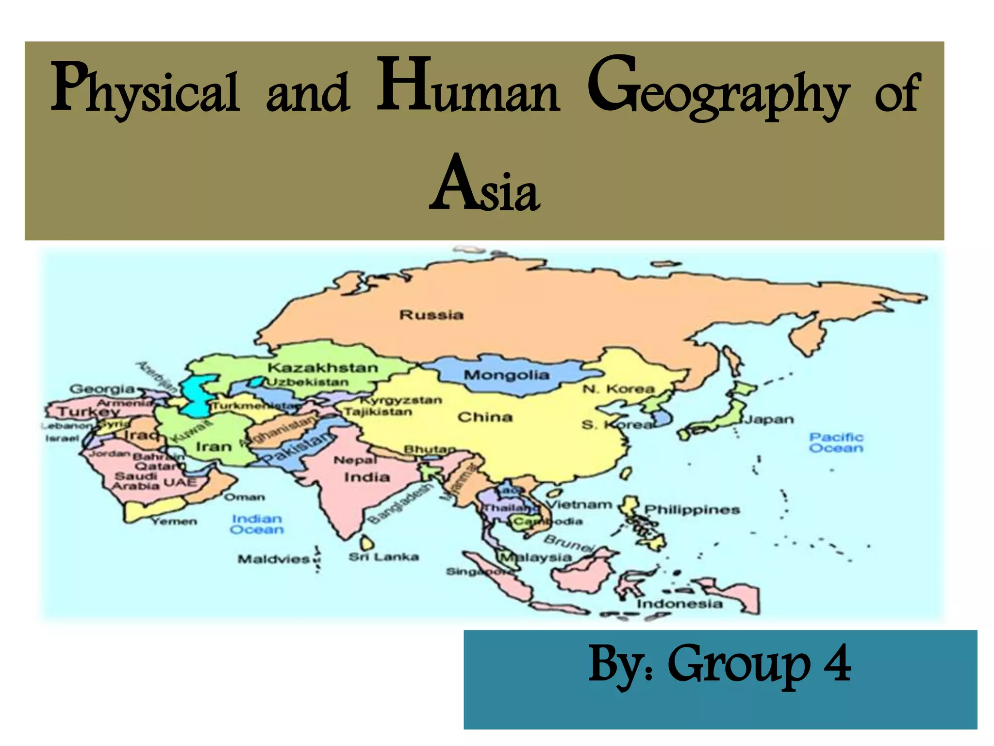 Geography of Asia | PPTX