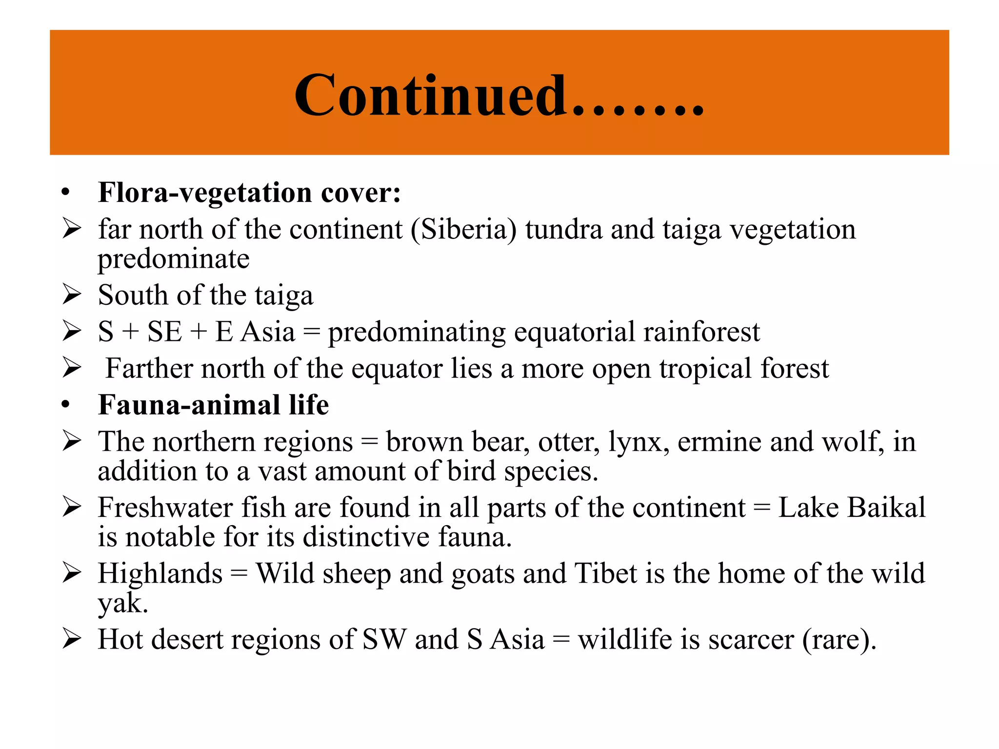 Geography of Asia | PPTX