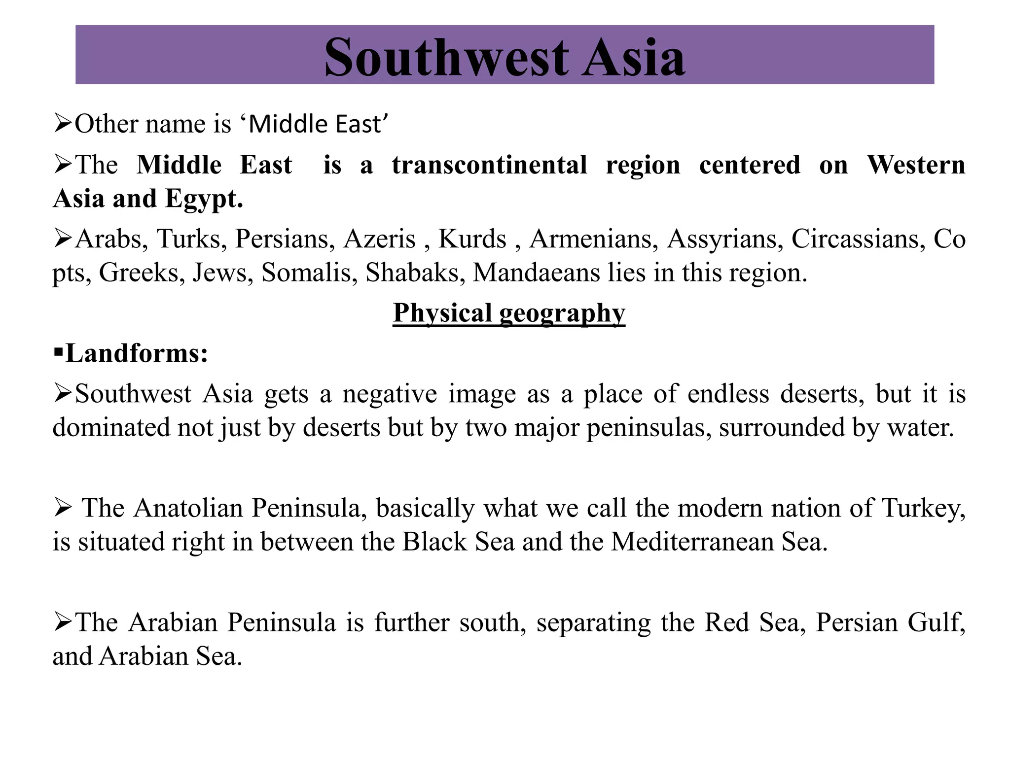 Geography of Asia | PPTX