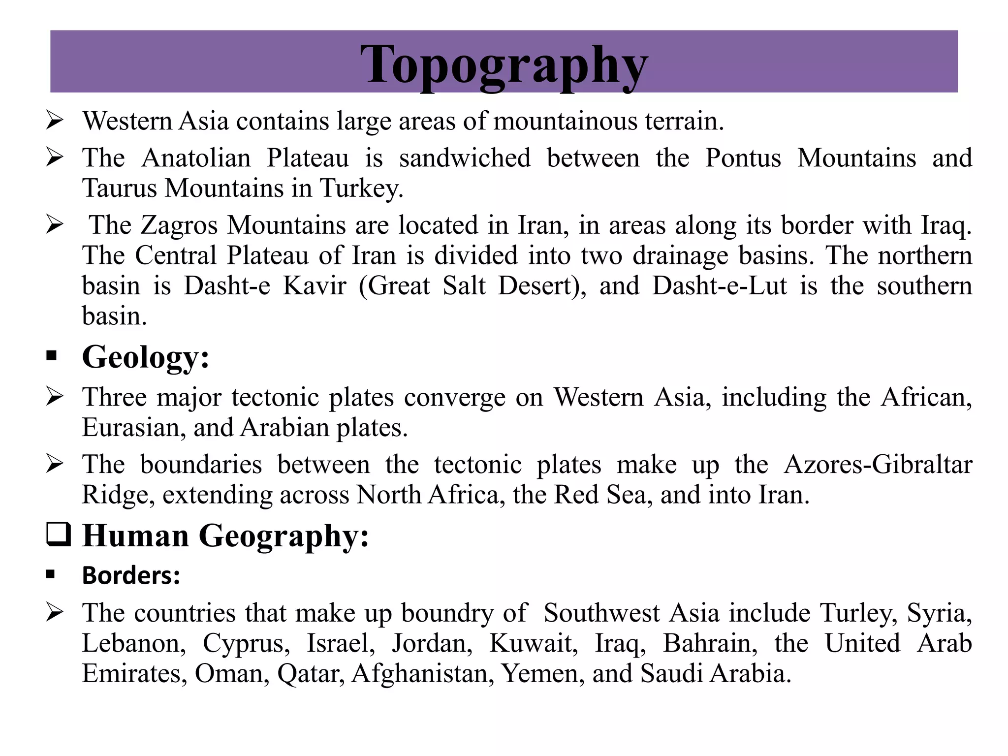 Geography of Asia | PPTX
