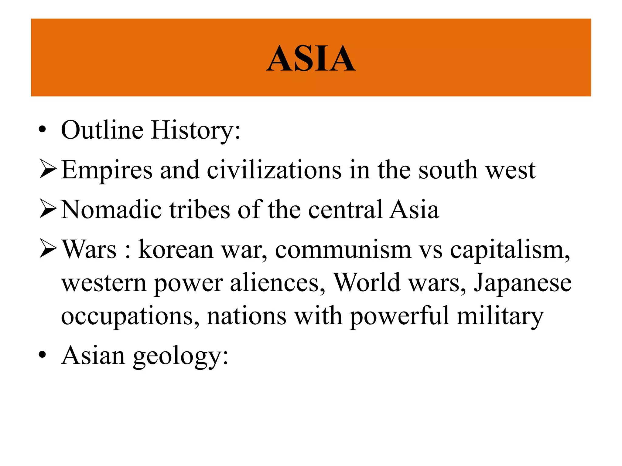 Geography of Asia | PPTX