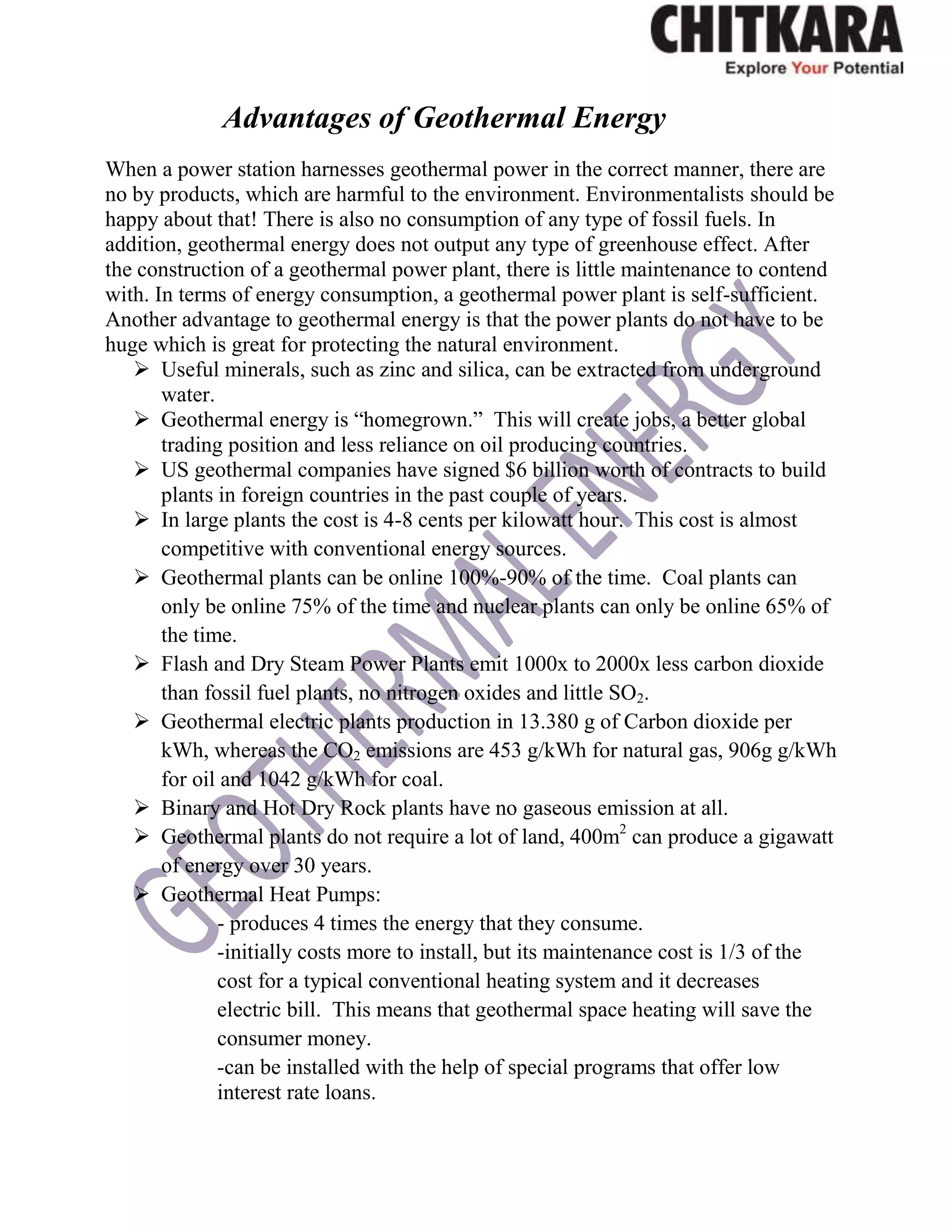 Geothermal Energy | DOCX