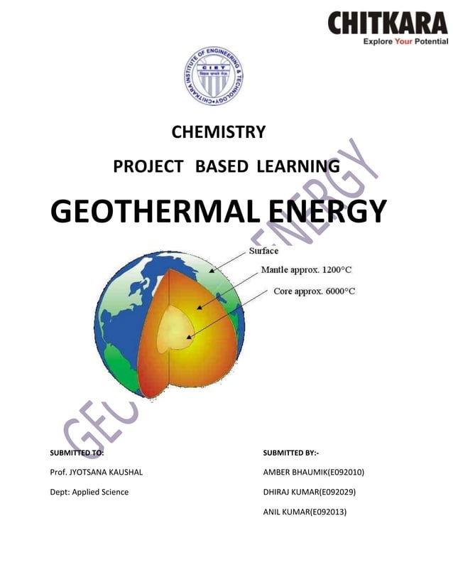 Geothermal Energy | DOCX | Power and Energy Industry | Industries