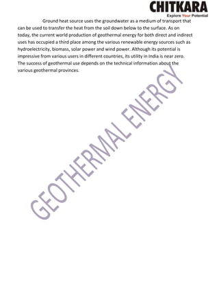 Geothermal Energy | DOCX